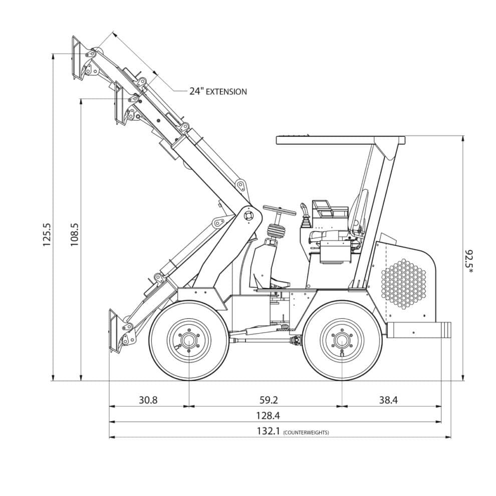 Hummerbee 774R | Compact Articulated Loader